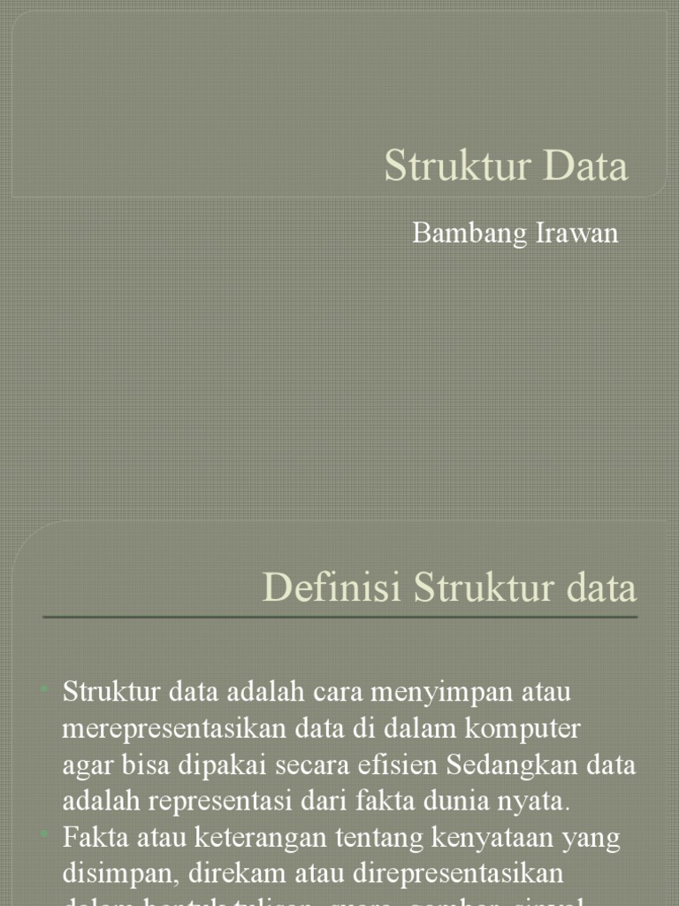 STRUKTUR DATA DASAR | PDF