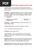 Pageant Script For Male Individual Host or Emcee | PDF | Competition ...