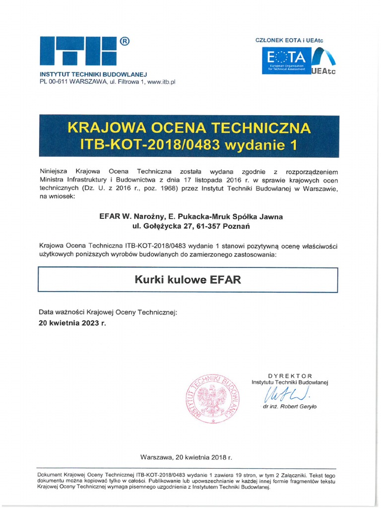 KOT Kulowy 120 Efar | PDF