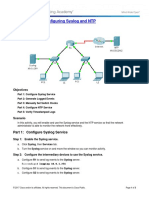 6.7.12 Packet Tracer - Configure Cisco Devices For Syslog, NTP, and SSH Operations - ILM | PDF ...