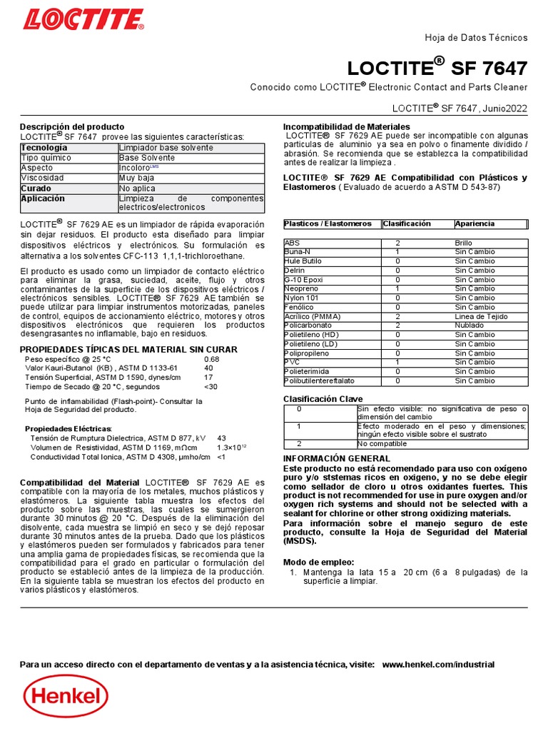 SF 7647-MS | PDF | El plastico | Marca comercial