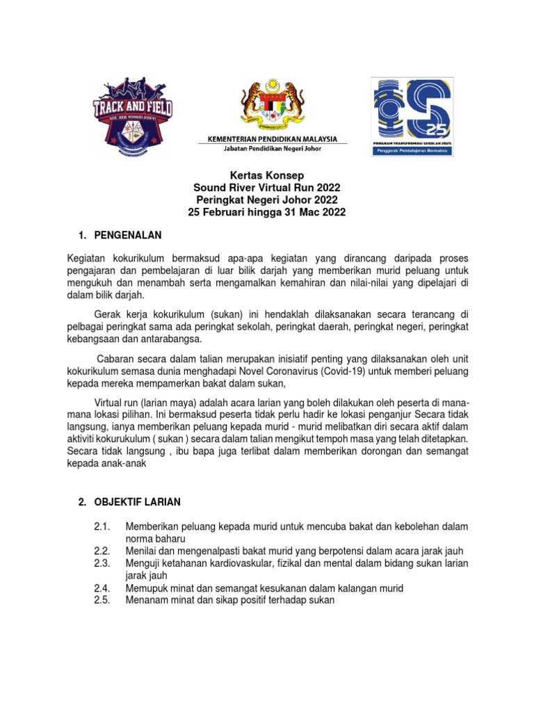 Kertas Konsep Virtual Run 2022 | PDF
