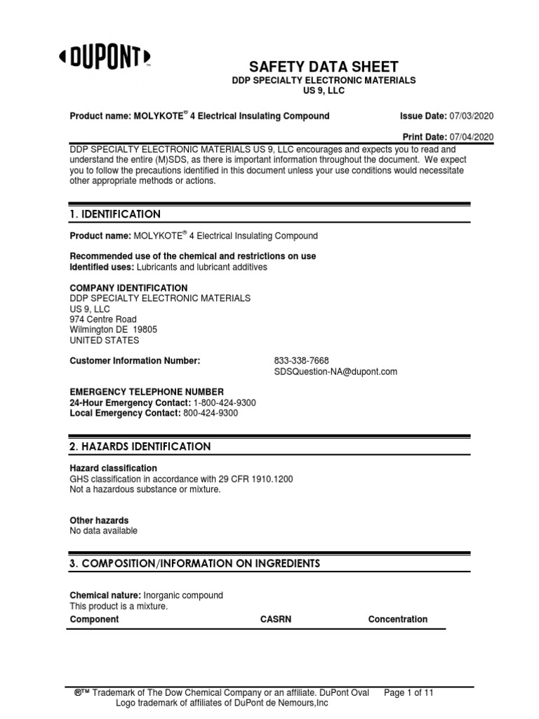 4 Electrical Insulating Compound | PDF | Toxicity | Waste Management