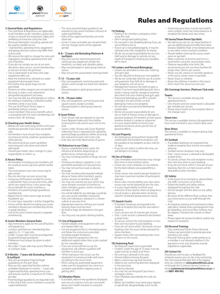 Rules and Regulations | PDF | Spa | Swimming Pool