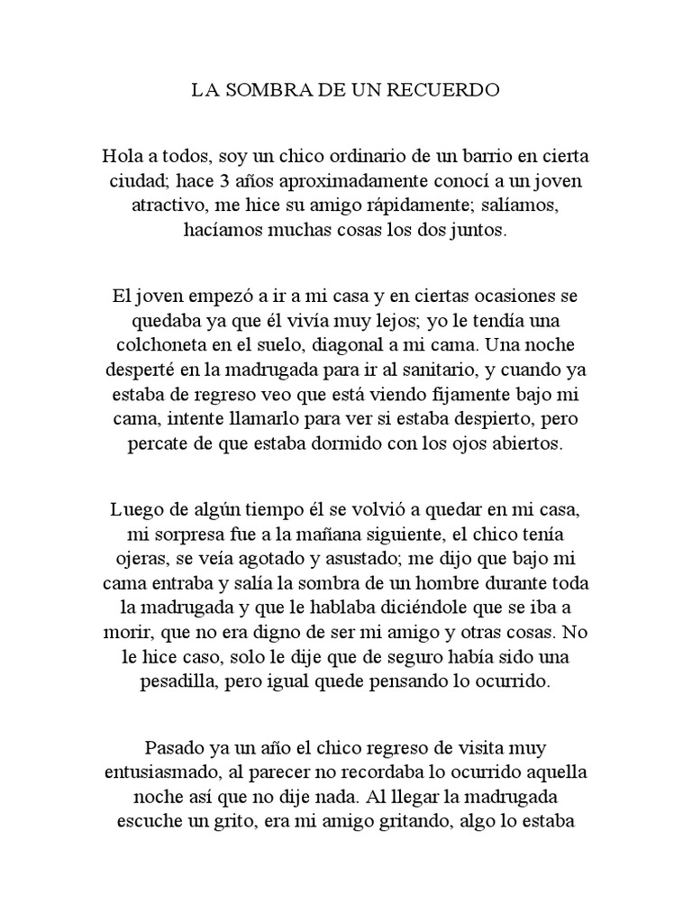1-La Sombra de Un Recuerdo | PDF