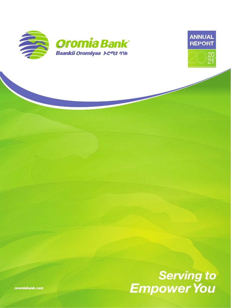 Oromia Bank 2020 - 21 Report | PDF | Banks | Dividend