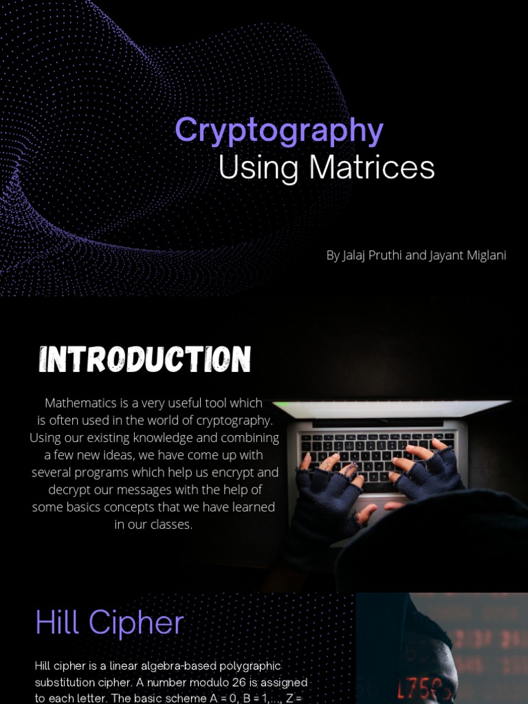 Cryptography Using Matrices-3 | PDF