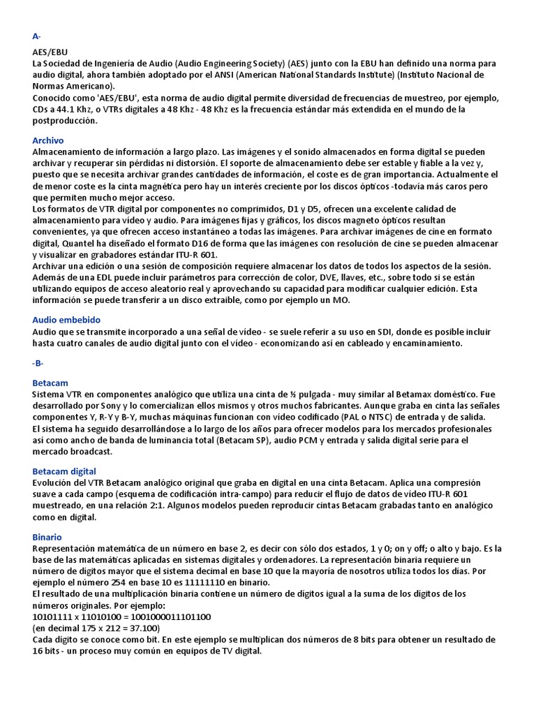 GLOSARIO TERMINOS - Pereda | PDF