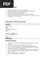 W3school (HTML Notes) | PDF | Html | Html Element