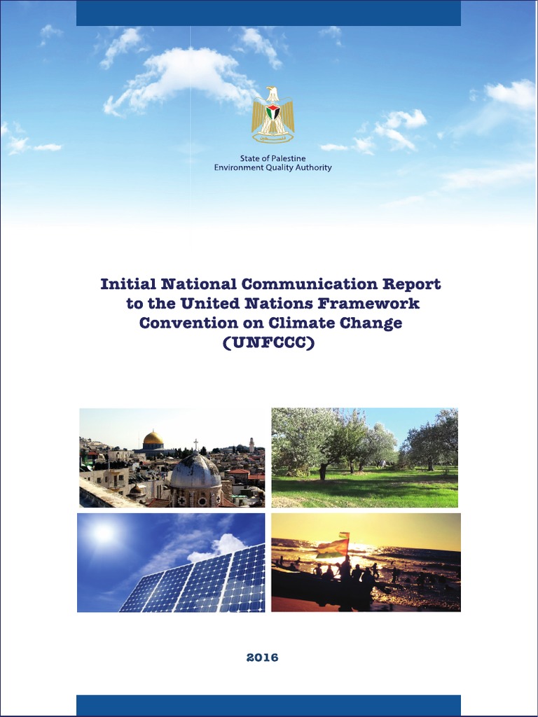 Initial National Communication Report State of Palestine | PDF | Climate Change Mitigation ...