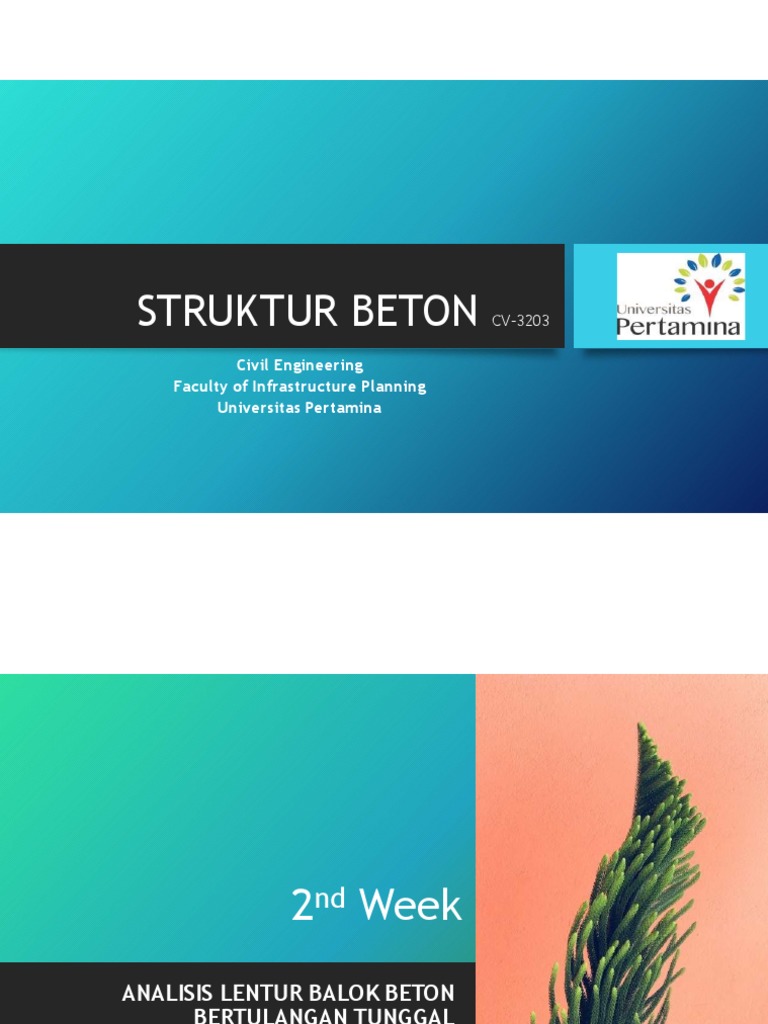 Analisis Lentur Balok Beton Bertulangan | PDF