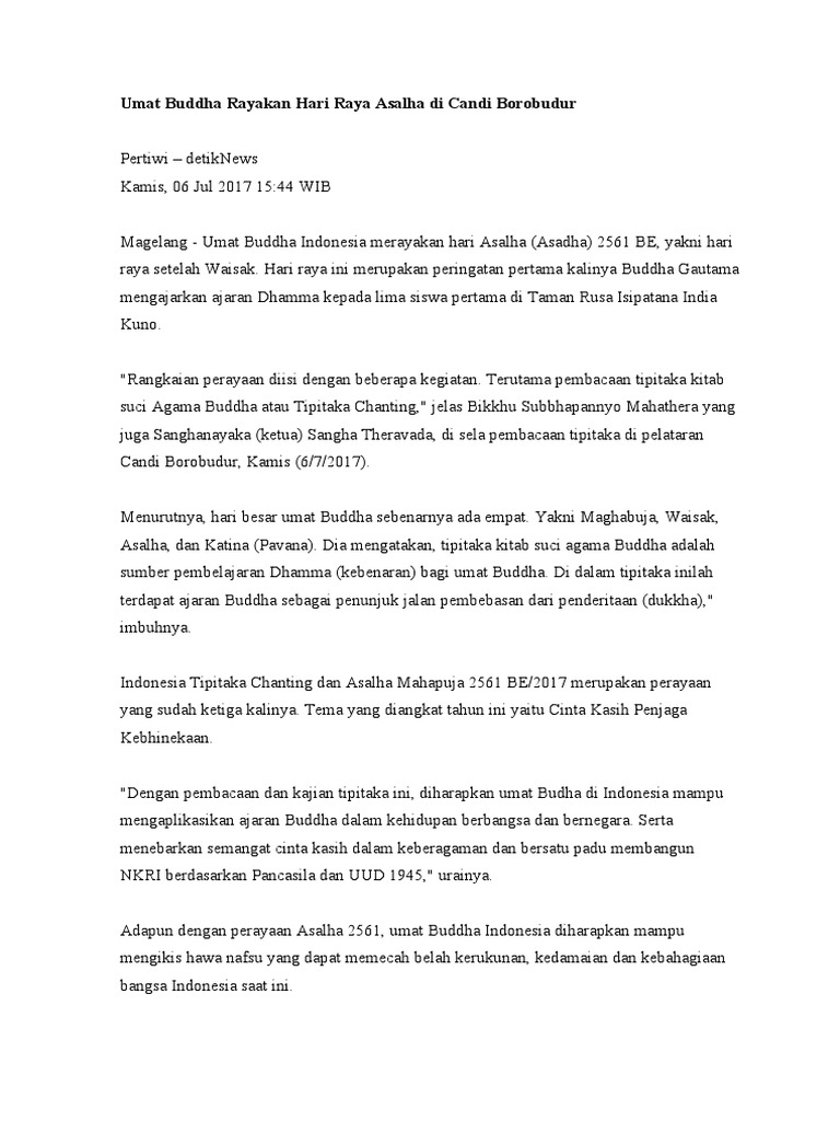 Berita Agama Buddha | PDF