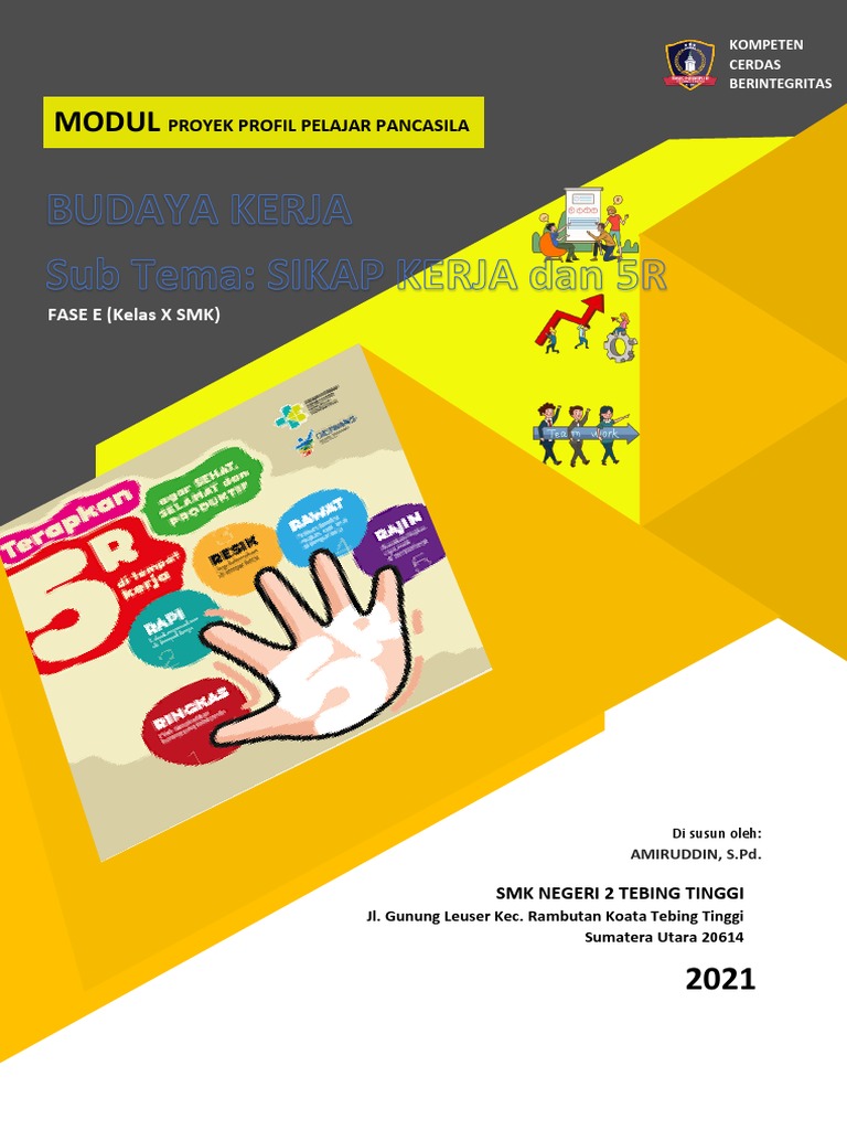 Modul Ajar Proyek P5BK - Tema9. Budaya Kerja | PDF