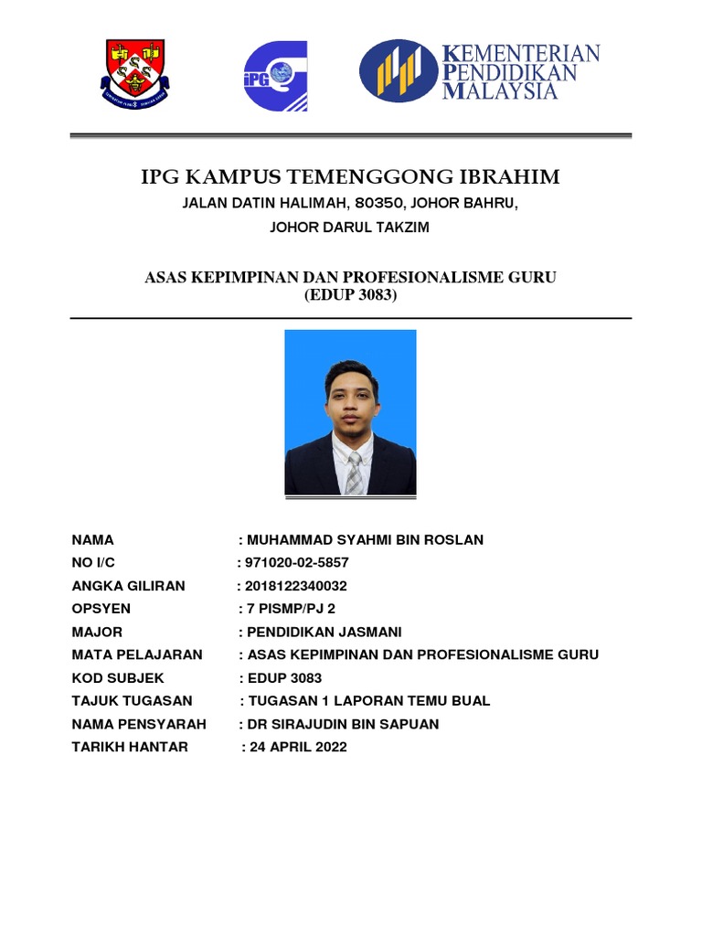 Laporan Temu Bual Syahmi | PDF