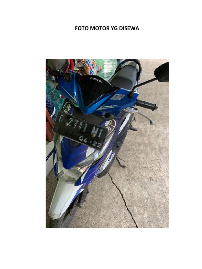 Contoh Invoice Sewa Motor | PDF