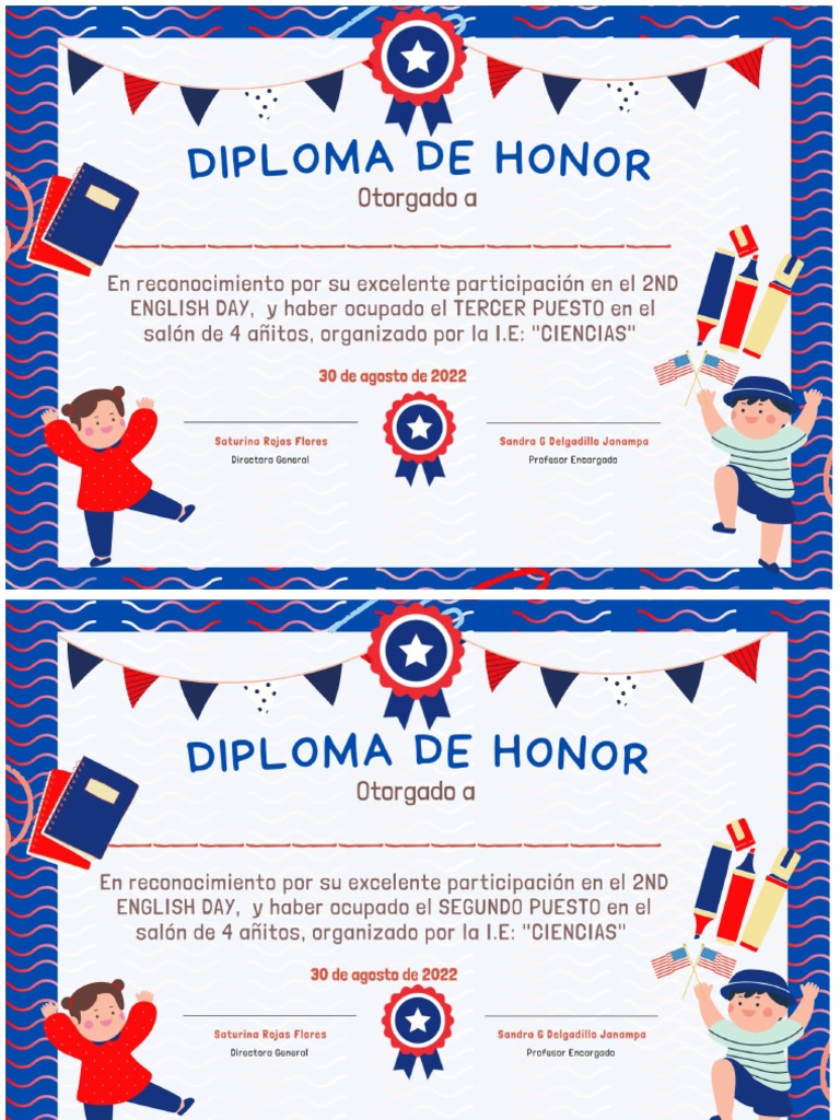 Diplomas English Day | PDF