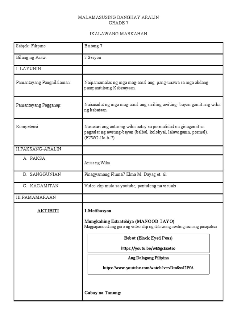 Awiting Bayan III | PDF