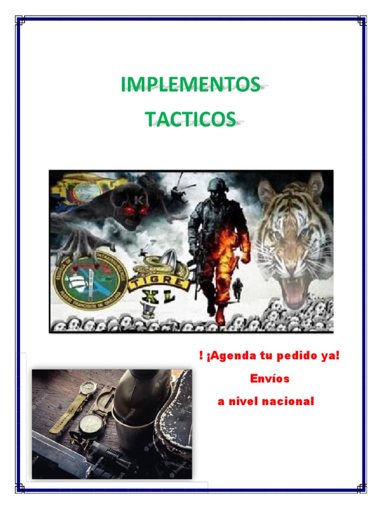 Venta de Implementos Tácticos y Accesorios | PDF | Equipo