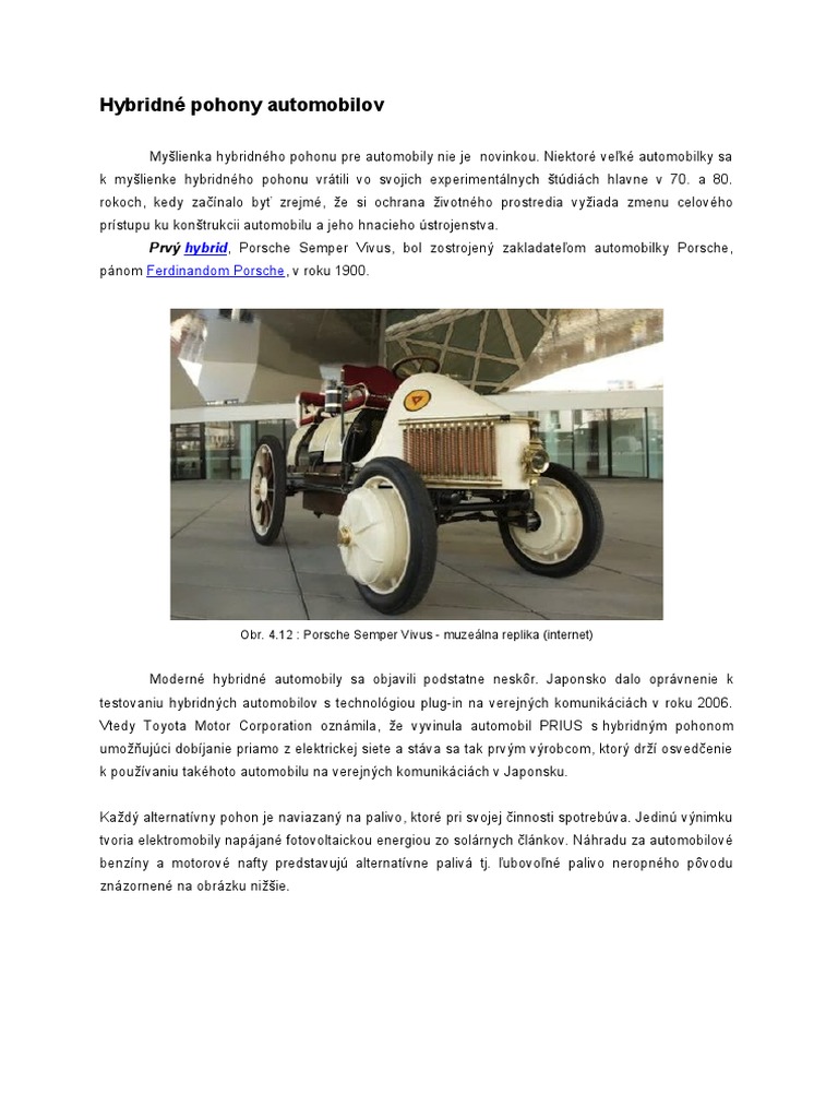 Prednaska 3 Hybridne Pohony | PDF