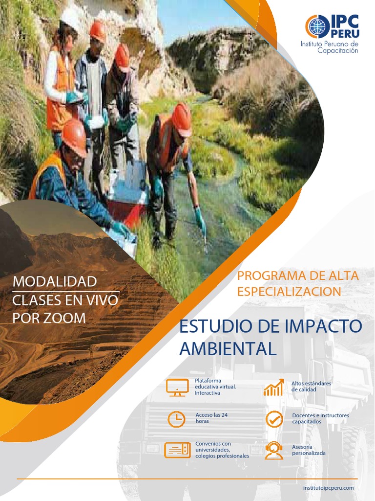 Brochure Programa Estudio de Impacto Ambiental | PDF | Evaluación de impacto ambiental | Economias