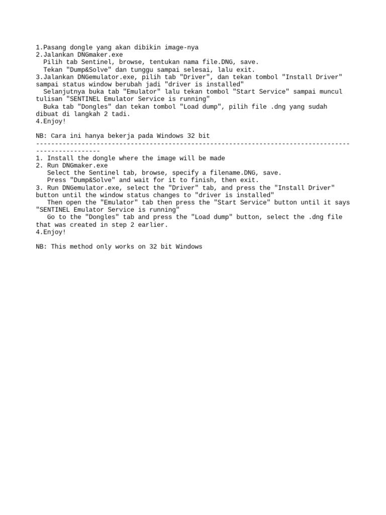 Tutorial Virtual Dongle | PDF