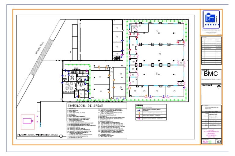 Revisión de planos de layout de planta de producción farmacéutica | PDF