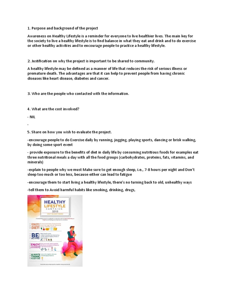Promoting Healthy Lifestyle Awareness | PDF