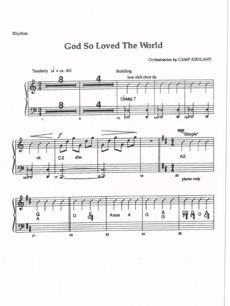 God So Love The World | PDF