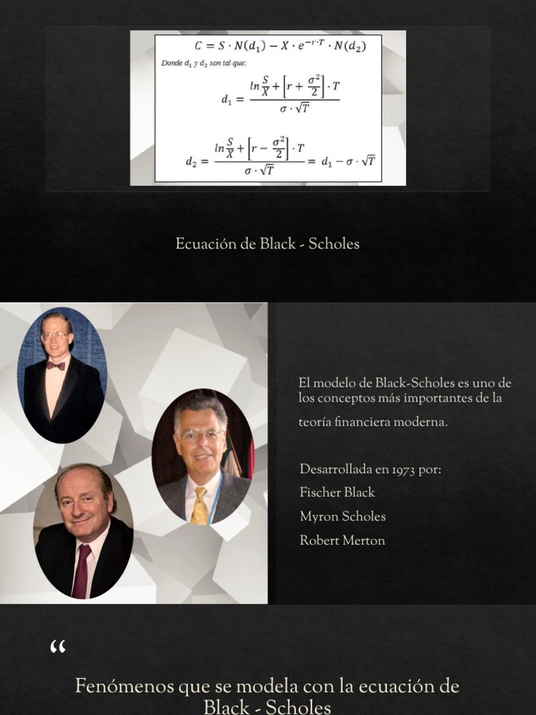Ecuación de Black - Scholes | PDF