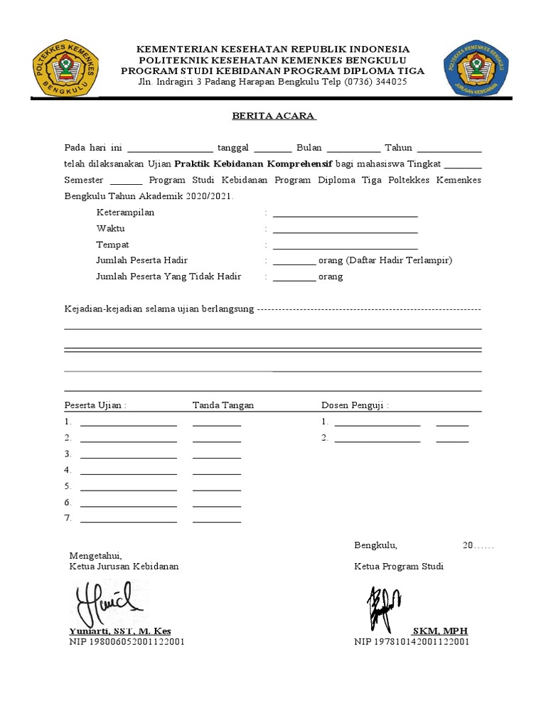 Format Penilaian Ujian Komprehensif | PDF
