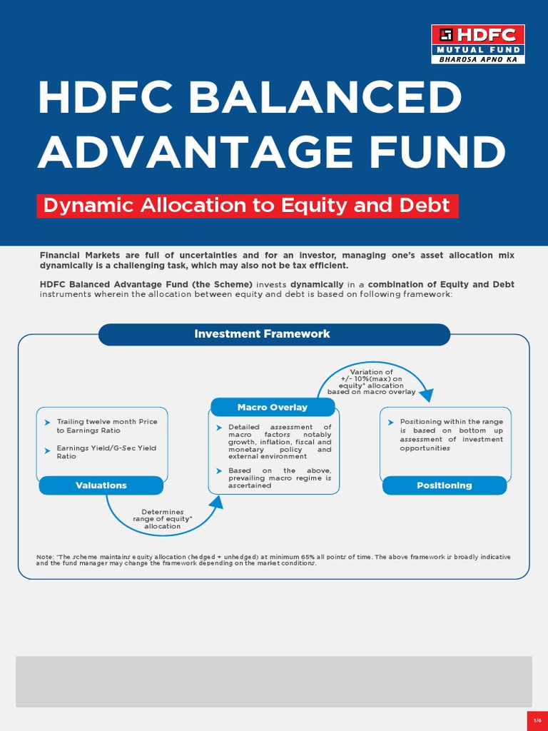 HDFC Balanced Advantage Fund Leaflet (As On 30th Nov 2022) | PDF | Asset Allocation | Stock ...