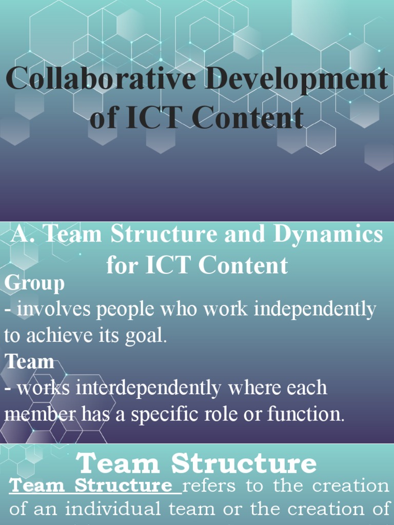 Lesson 1collaborative Development On ICT Content | PDF