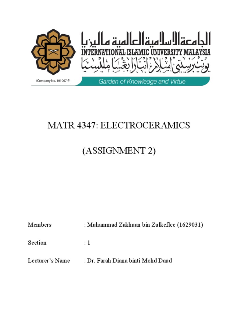 Electroceramics Fabrication Process Guide | PDF