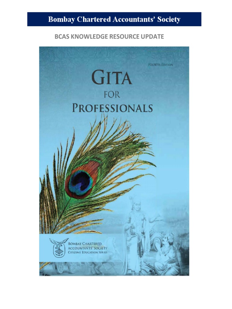 Gita for Professionals - 4th Edition | PDF | Service Industries ...