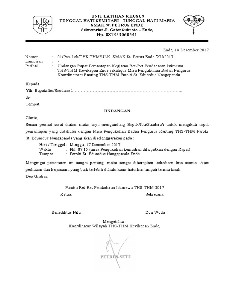 Ulk Pendadaran (Undangan) THS-THM | PDF