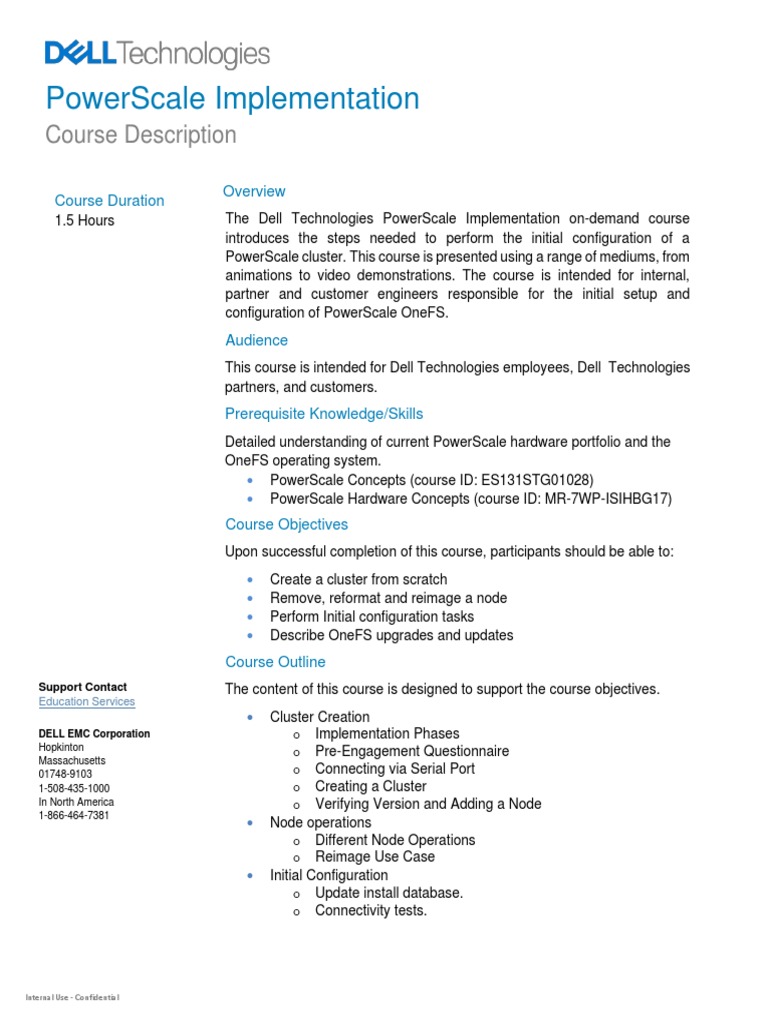 Power Scale Implementation | PDF | Apache Hadoop | Dell