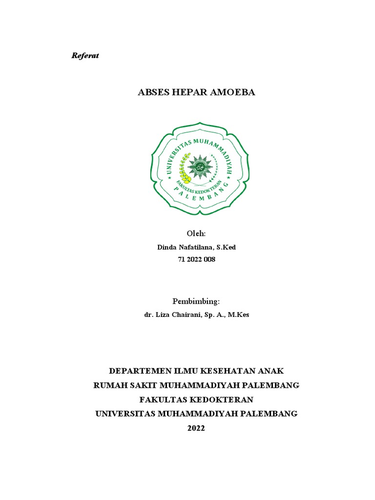 Referat Abses Hati Amoeba | PDF