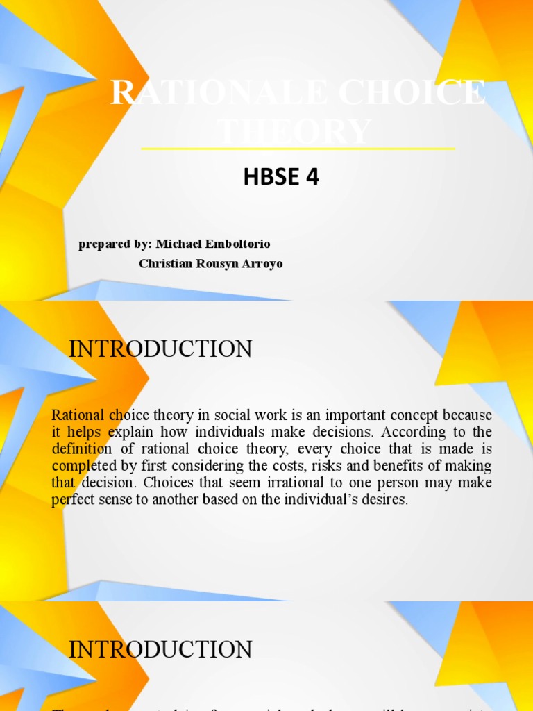Adam Smith's Rational Choice Theory Explained | PDF | Rationality | Choice