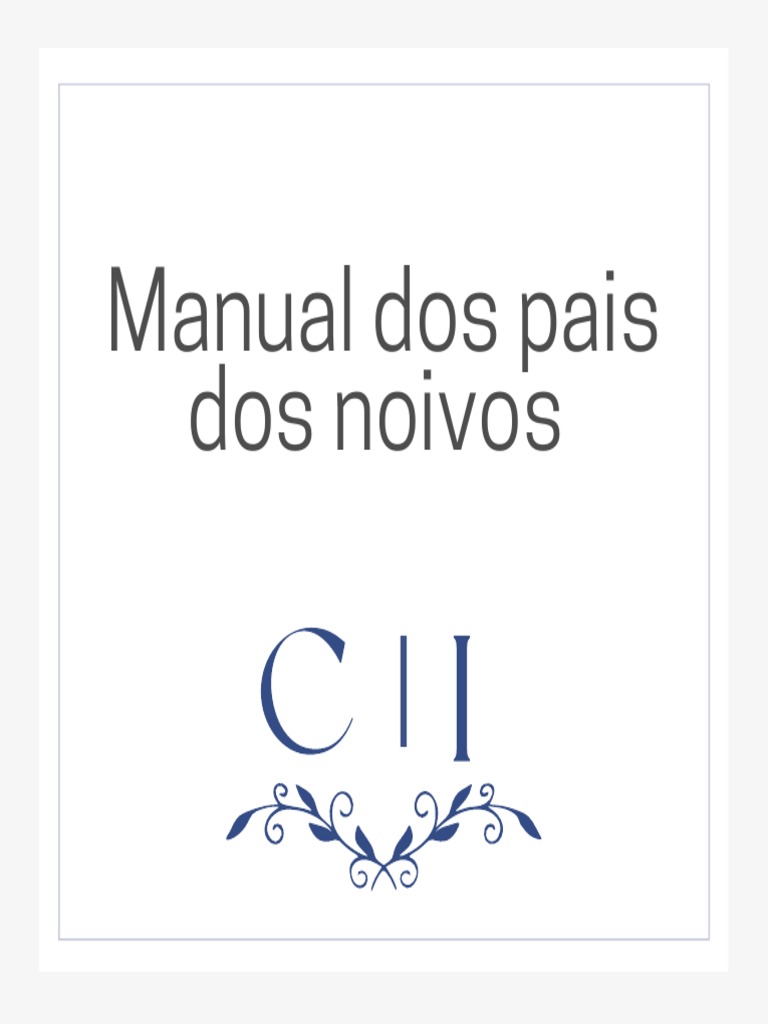 Manual dos Pais dos Noivos | PDF