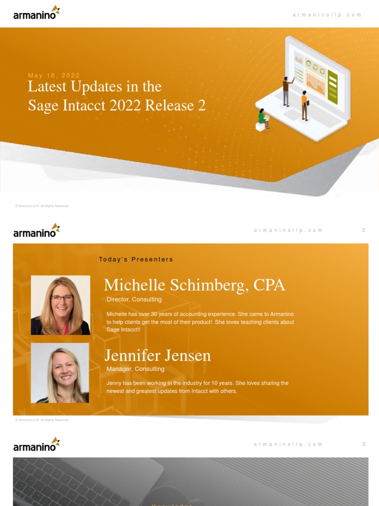 Sage Intacct 2022 r2 Release Overview | PDF | Accounts Payable | Computing