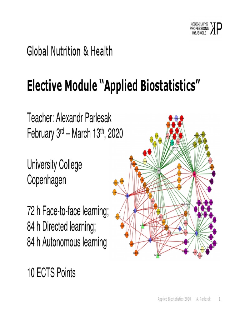Applied Biostatistics 2020 - 01 Basics, Centrality and Dispersion | PDF | Statistics ...