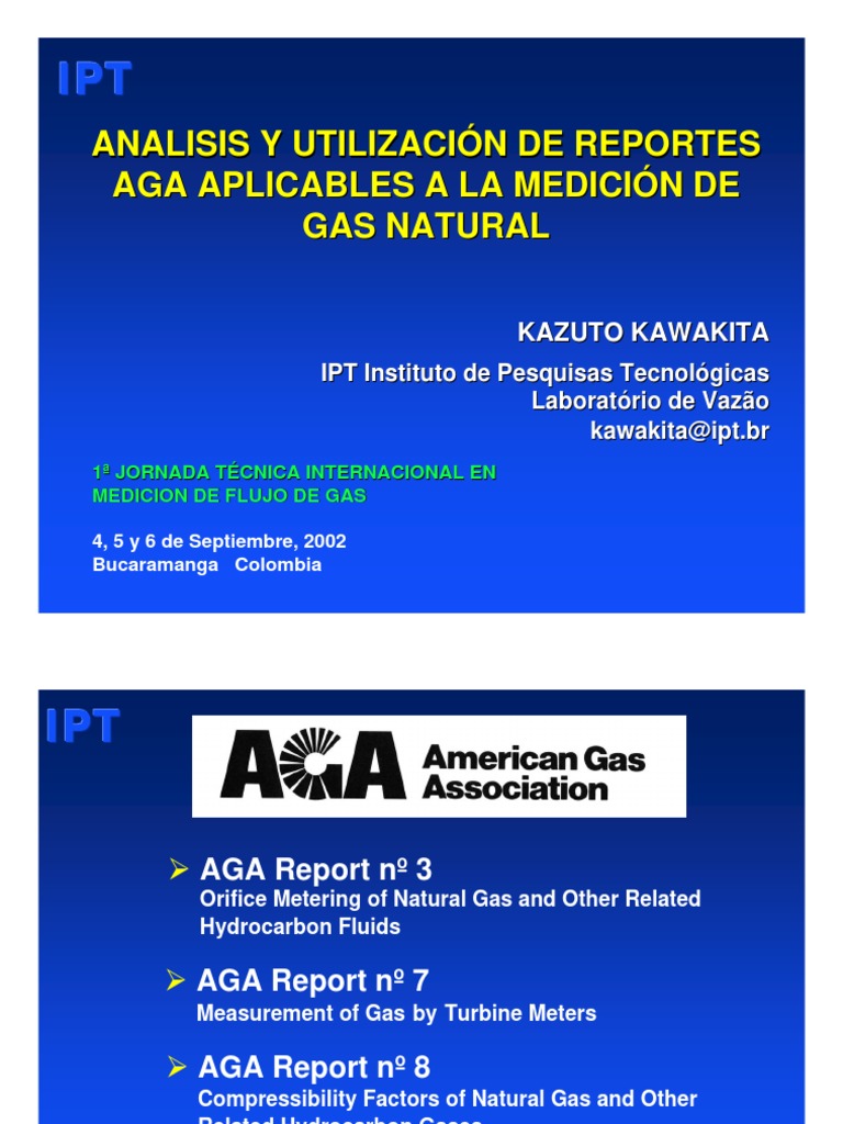 Analisis de Las Normas AGA 3 7 8 y 9 en | PDF | Gases | Física Aplicada ...