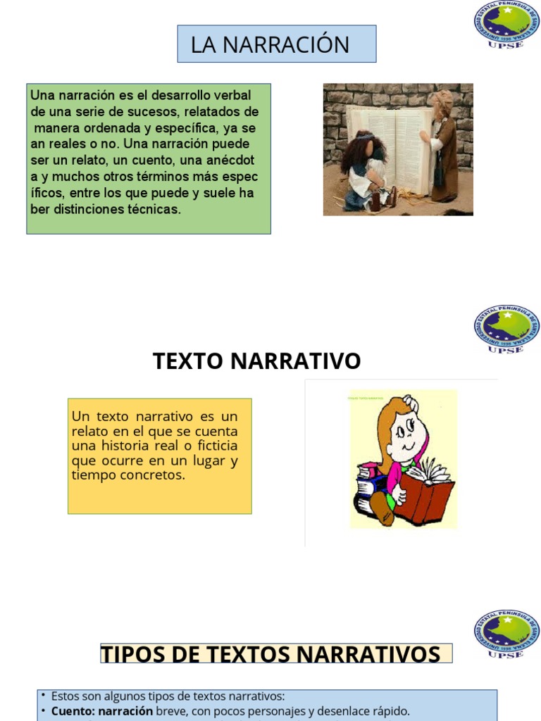 Tipos y ejemplos de textos narrativos | PDF