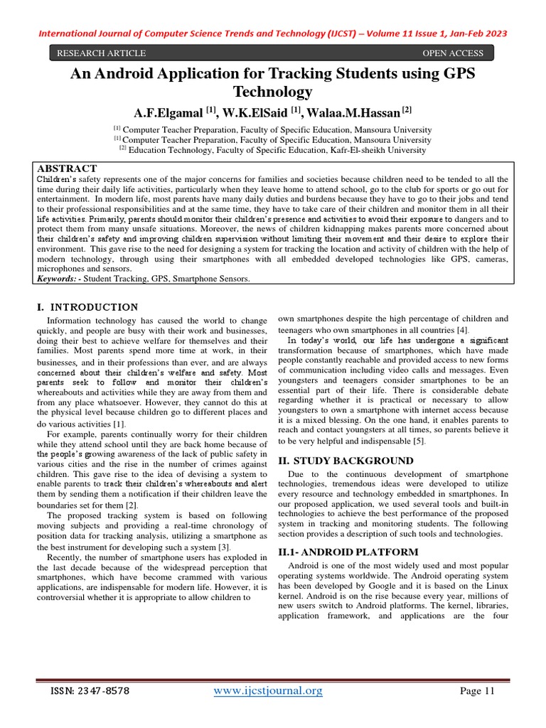 (IJCST-V11I1P2) :A.F.Elgamal, W.K.ElSaid, Walaa.M.Hassan | PDF