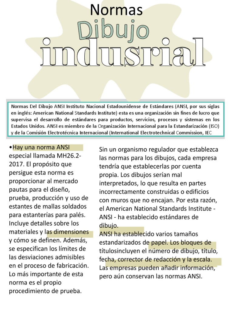 Norma Ansi | PDF | Dibujo | Dibujo técnico