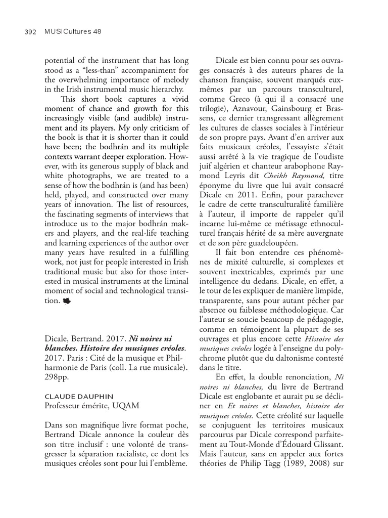 Ni Noires Ni Blanches | PDF