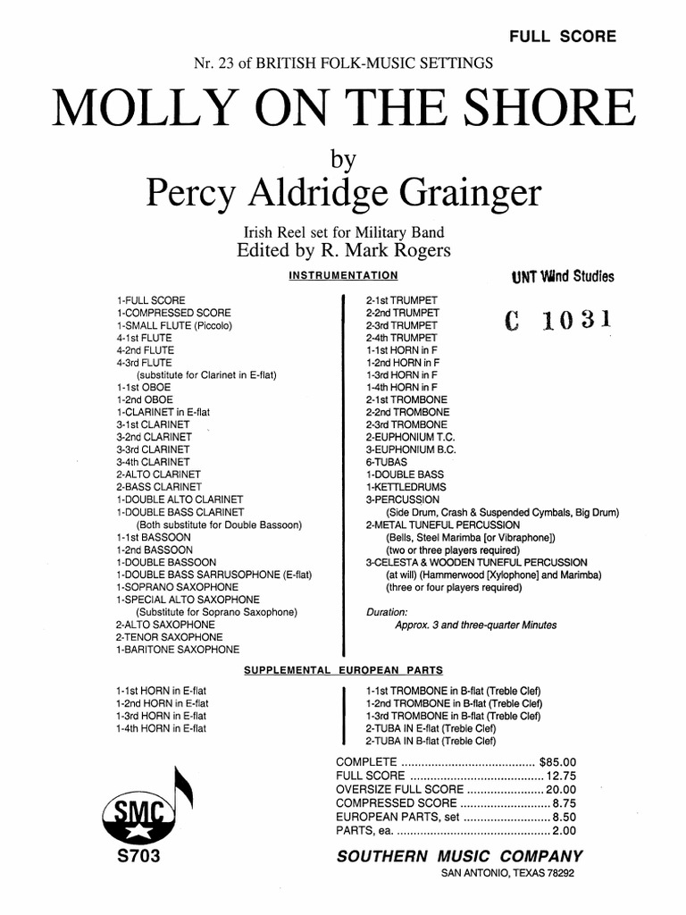 Molly On The Shore | PDF | Saxophone | Orchestras