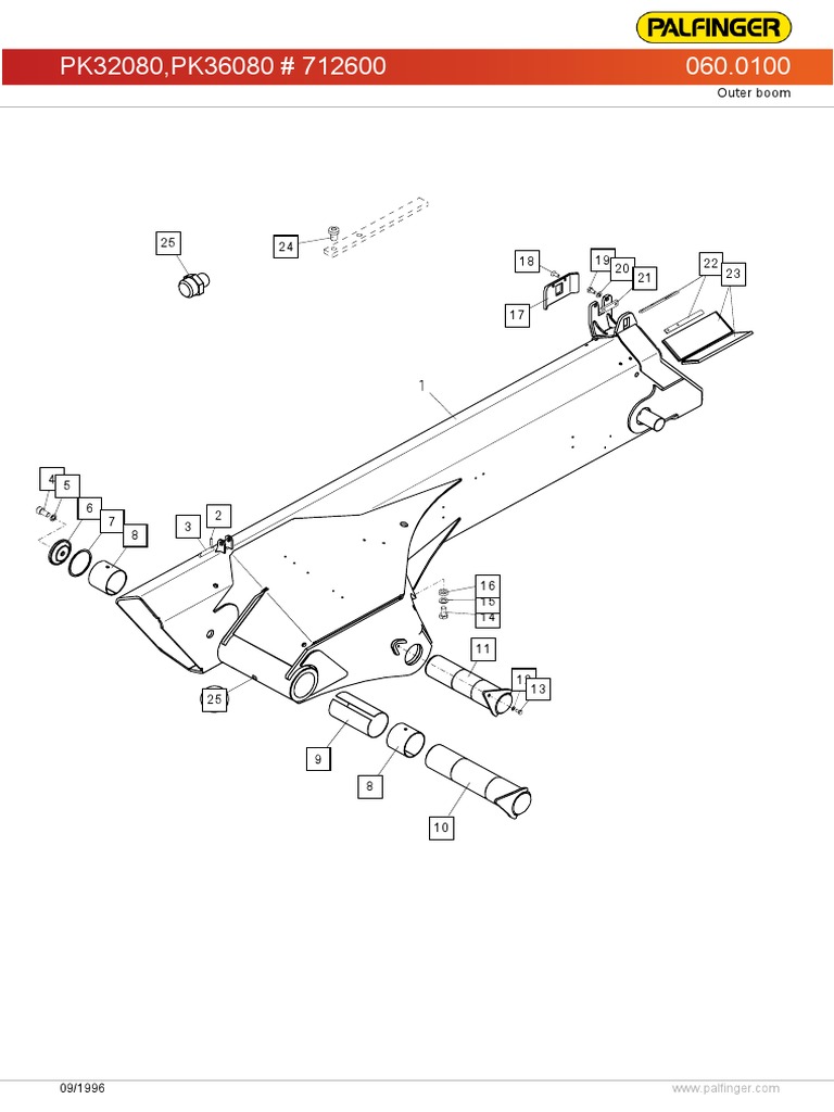 PK32080, PK36080 # 712600 060.0100: Outer Boom | PDF