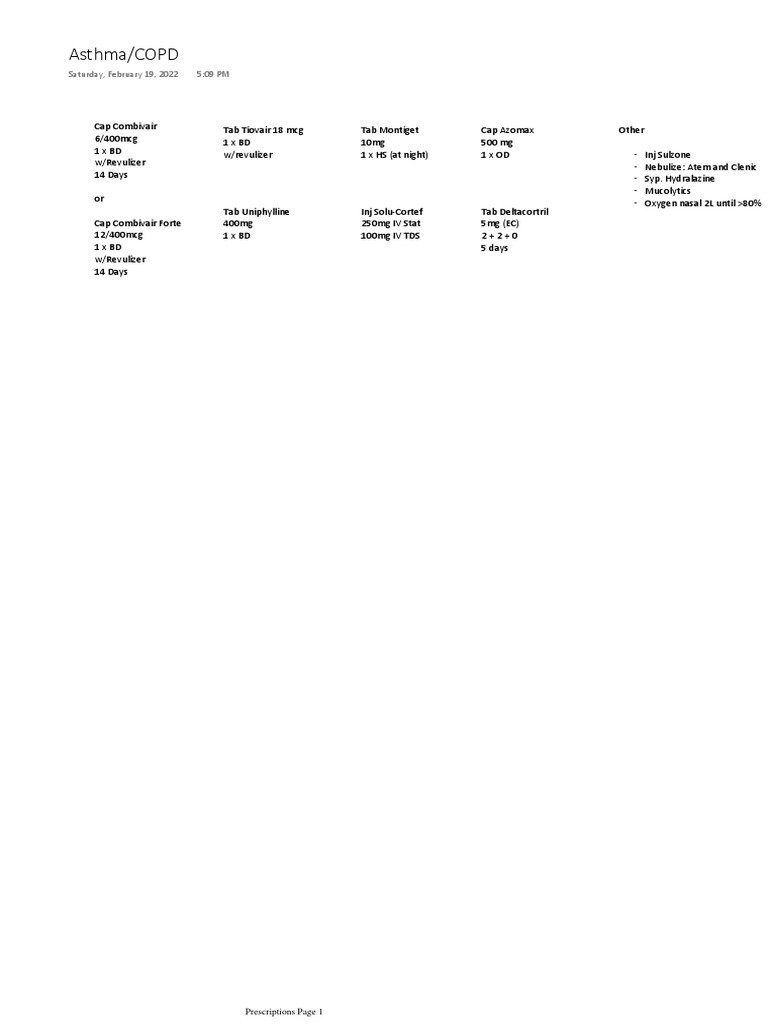 Comprehensive Prescription Guide | PDF
