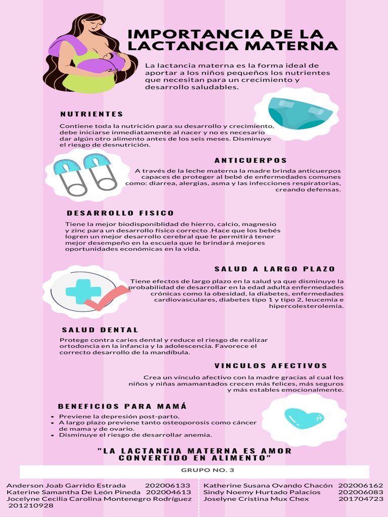 Beneficios de la Lactancia Materna | PDF | Amamantamiento | Ciencias de ...